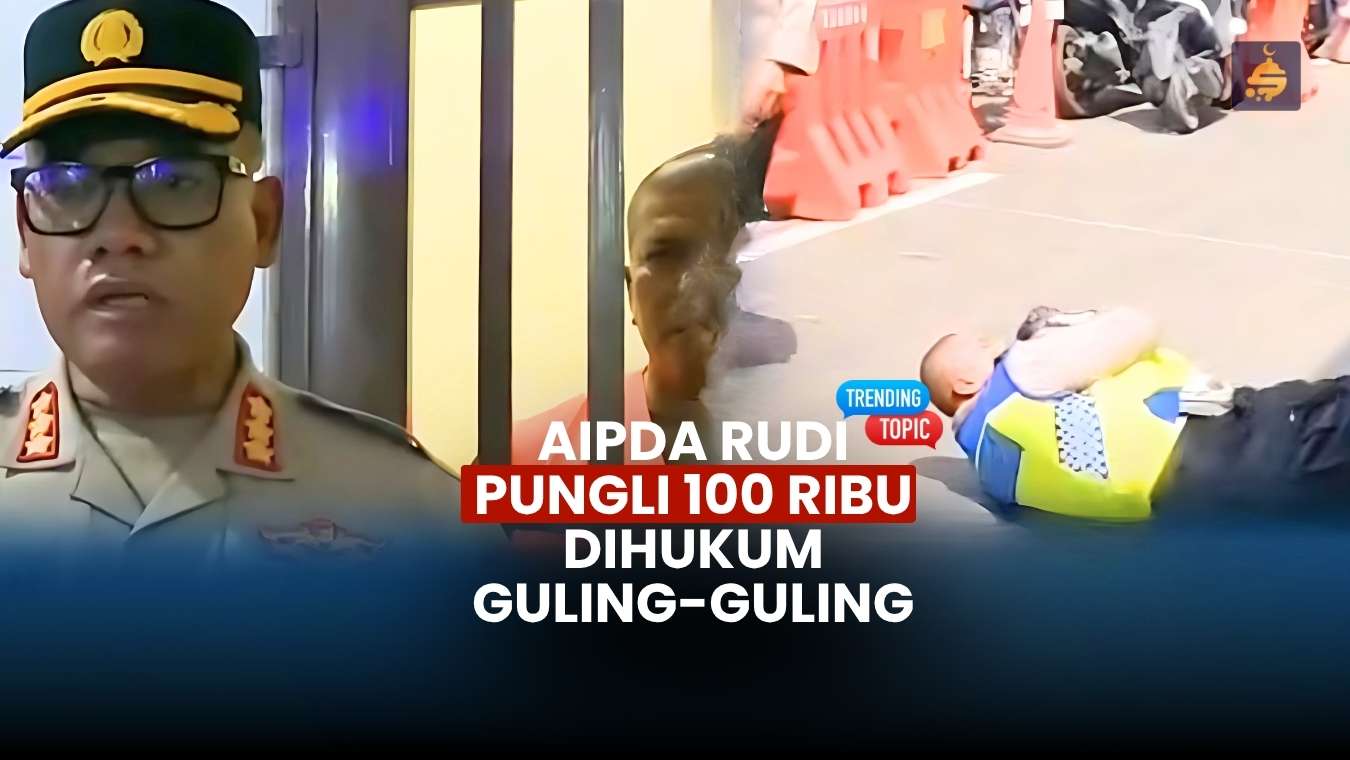 Aiptu Rudi Viral Pungli Rp100 Ribu, Dihukum Guling-guling di Aspal ...