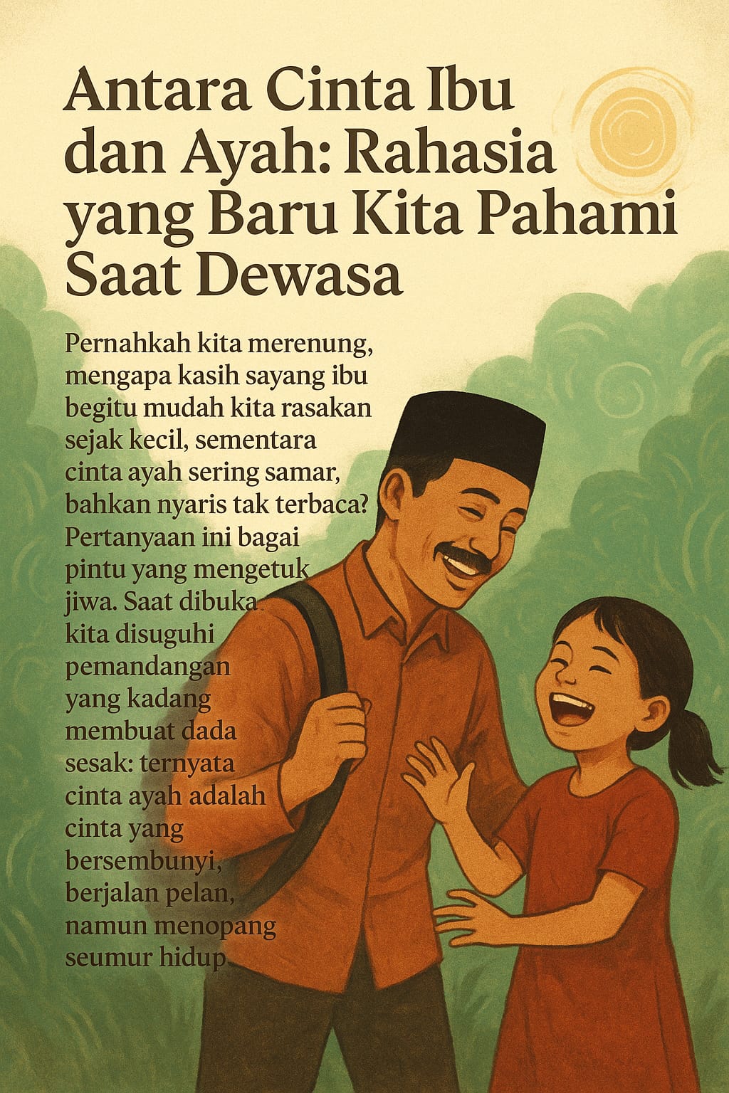 Antara Cinta Ibu dan Ayah (Rahasia yang Baru Kita Pahami Saat Dewasa ...