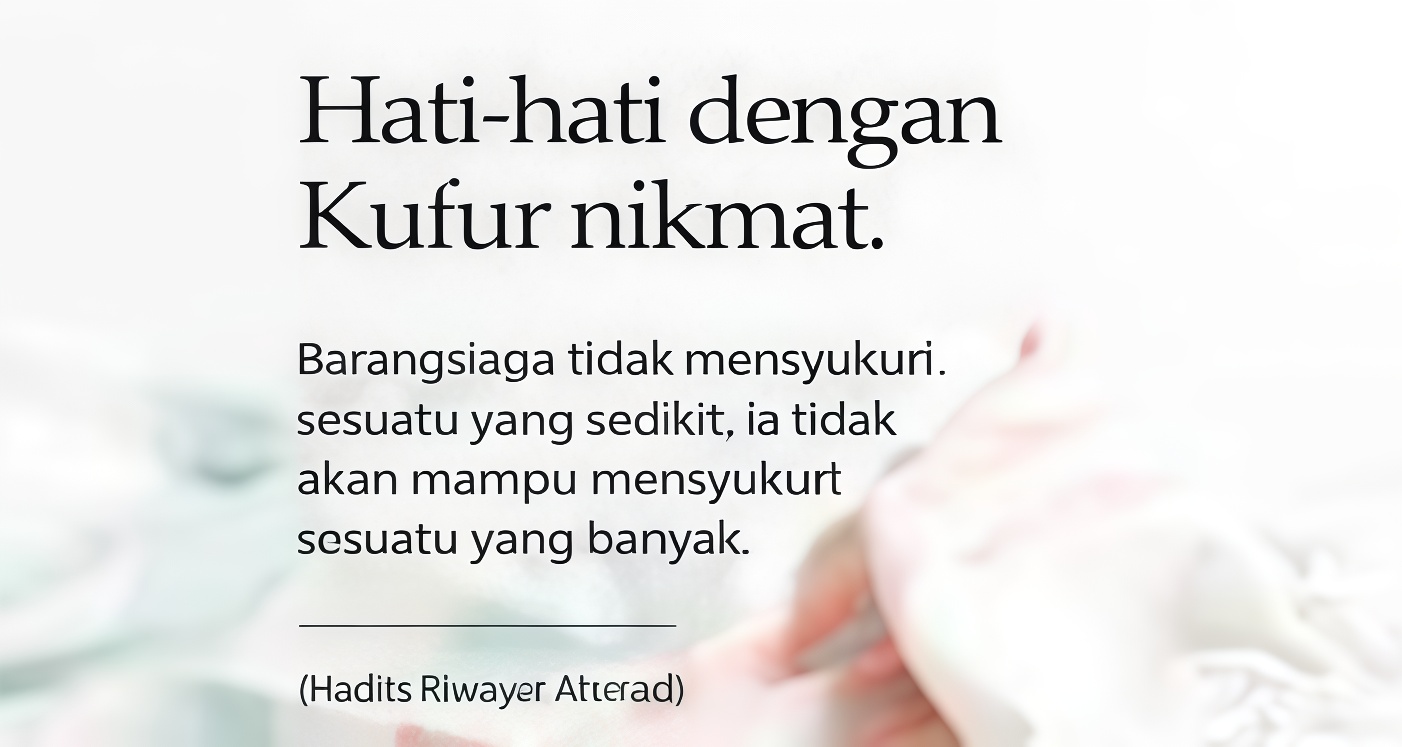 Hati-Hati dengan Kufur Nikmat | Surau.co