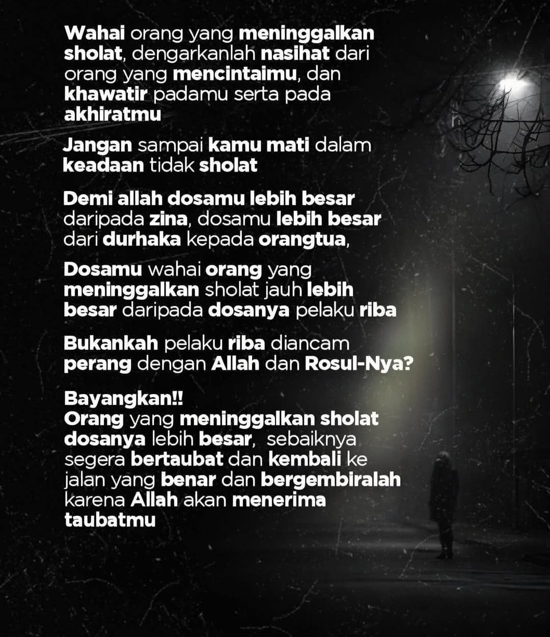 JANGAN SAMPAI MATI DALAM KEADAAN TIDAK SHALAT | Surau.co