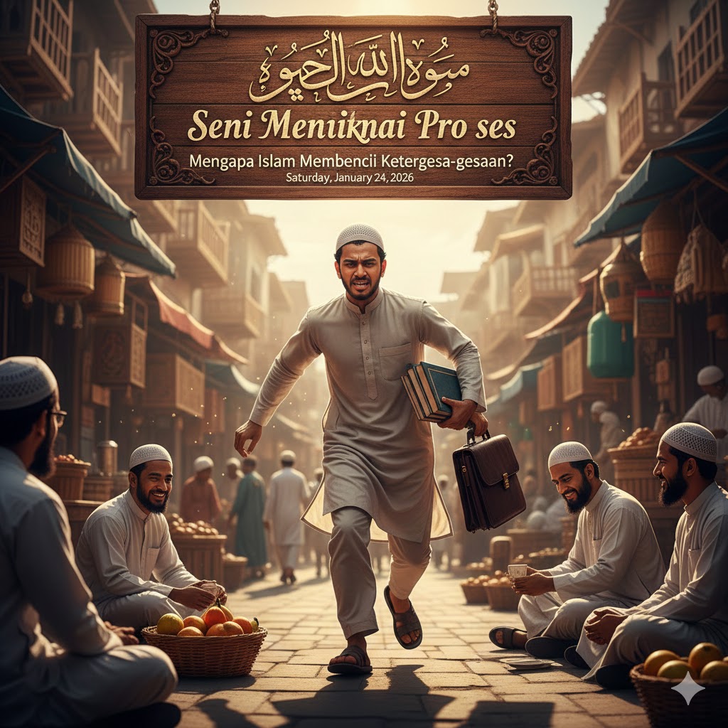 Seni Menikmati Proses: Mengapa Islam Membenci Ketergesa-gesaan? | Surau.co